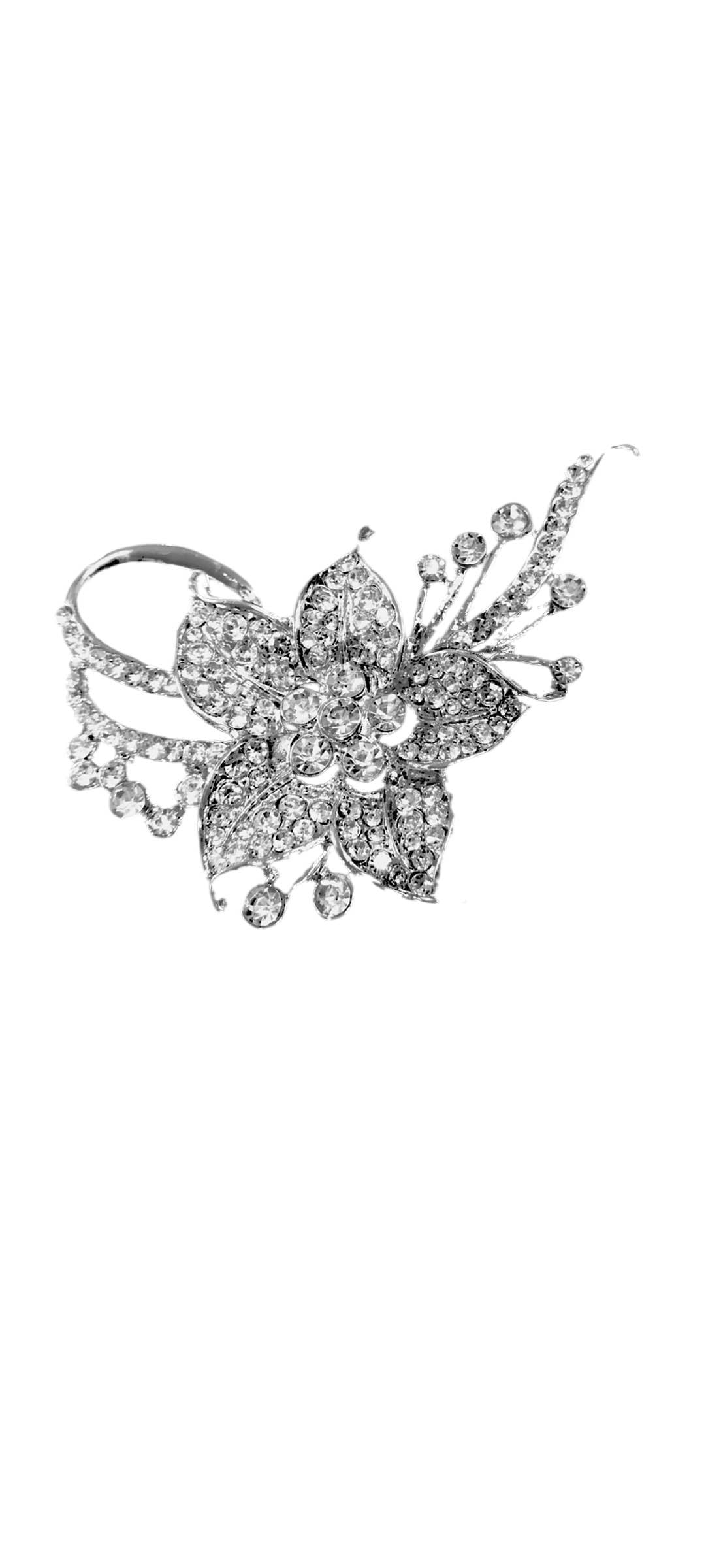 Brooch 1 - 3" silver tone – Sonya Renee